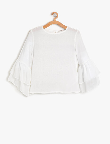 Koton Kız Çocuk Volanlı Bluz
