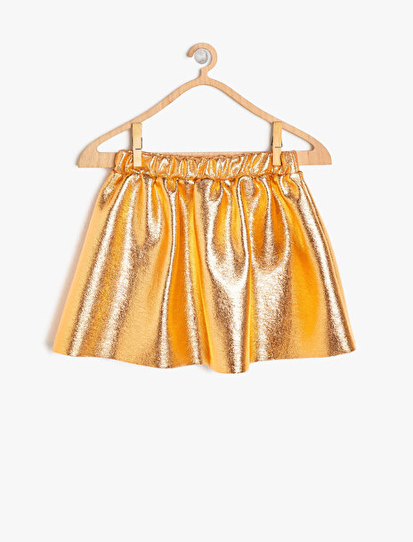 Koton Kız Çocuk Deri Görünümlü Etek