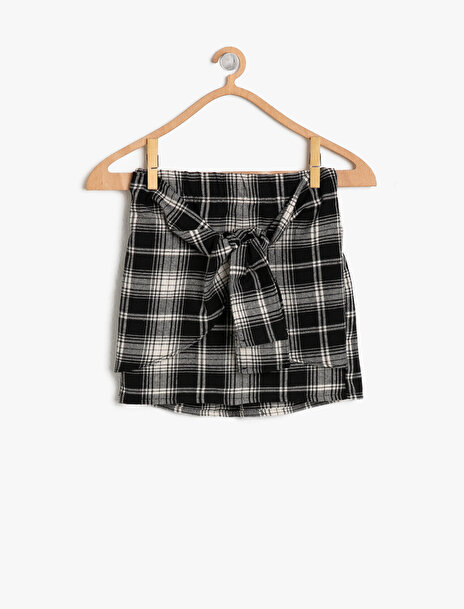 Koton Kız Çocuk Kareli Etek