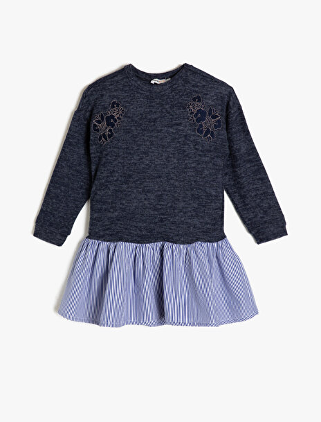 Koton Kız Çocuk İşlemeli Elbise