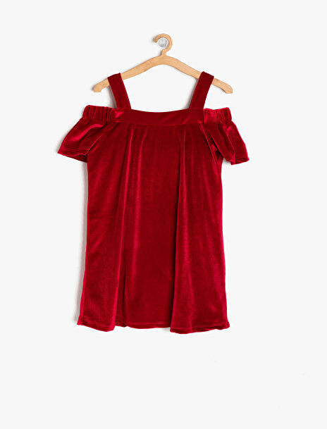 Koton Kız Çocuk Kadife Elbise