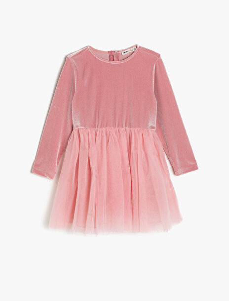 Koton Kız Çocuk Kadife Elbise