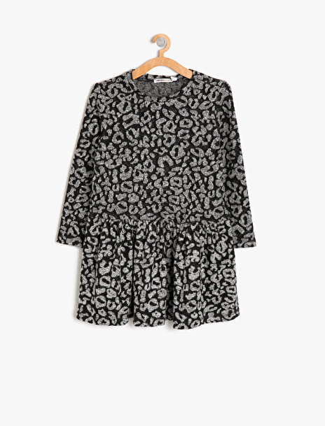 Koton Kız Çocuk Leopar Desenli Elbise