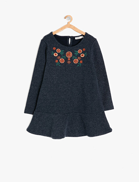 Koton Kız Çocuk İşlemeli Elbise