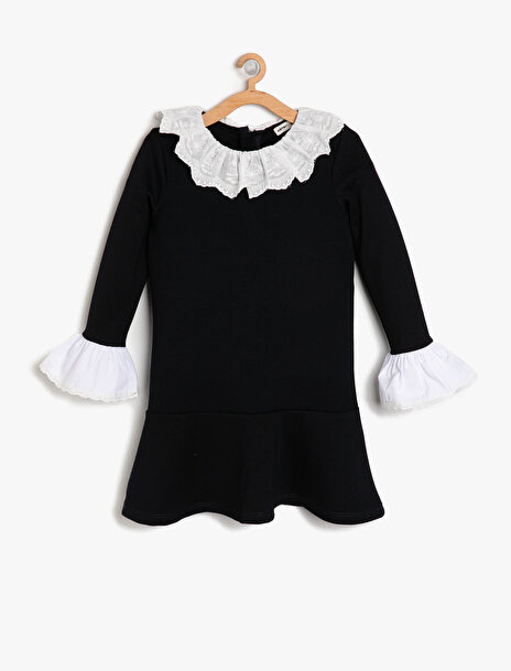 Koton Kız Çocuk Dantel Detaylı Elbise