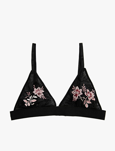 Koton Kadın Çiçek İşlemeli Soft Sütyen