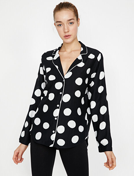 Koton Kadın Puantiyeli Pijama Üstü