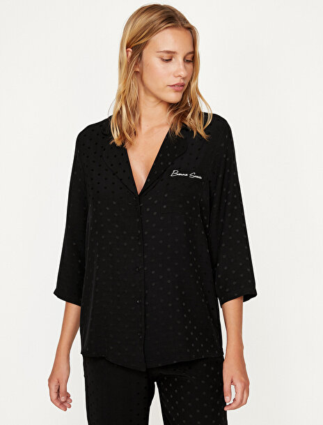 Koton Kadın Puantiyeli Pijama Üstü