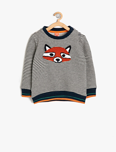 Koton Erkek Çocuk Aplikeli Sweatshirt