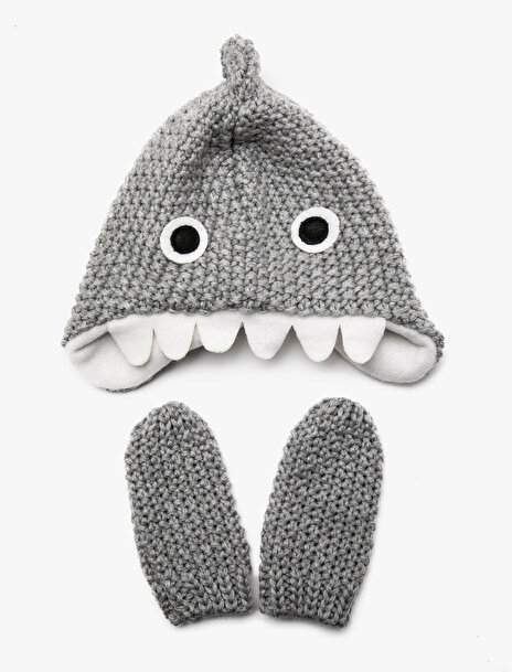 Koton Erkek Çocuk İşlemeli Bere Seti