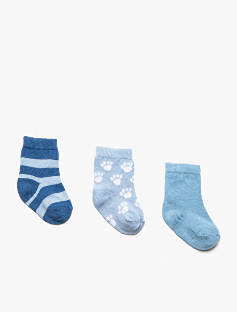 Koton Erkek Çocuk Erkek Bebek 3'lü Çorap Koton Erkek Çocuk Erkek Bebek 3'lü Çorap
