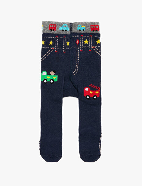 Koton Erkek Çocuk Erkek Bebek Desenli Külotlu Çorap Koton Erkek Çocuk Erkek Bebek Desenli Külotlu Çorap