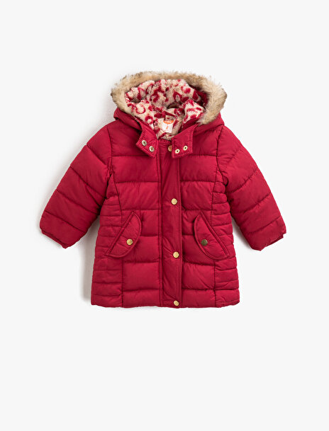 Koton Kız Çocuk Suni Kürk Detaylı Kaban