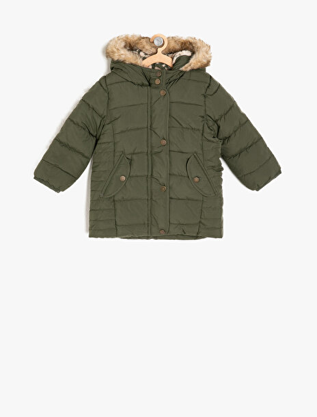 Koton Kız Çocuk Suni Kürk Detaylı Kaban