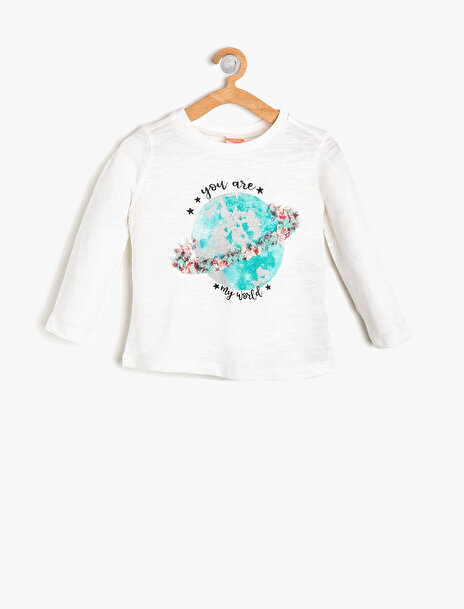 Koton Kız Çocuk Baskılı T-Shirt