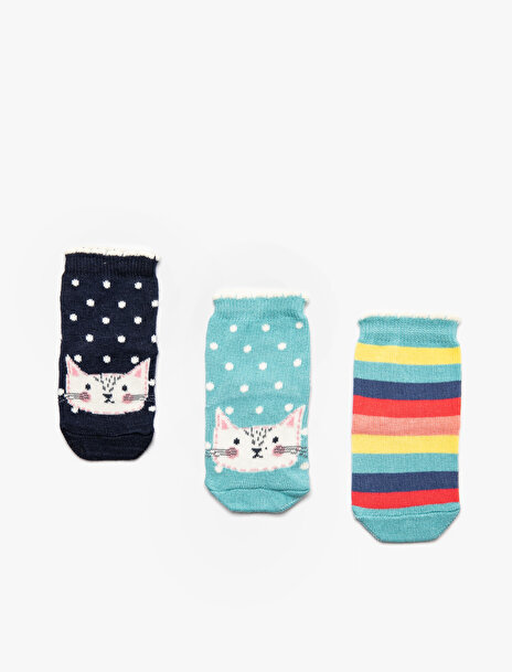 Koton Kız Çocuk Kız Bebek 3'lü Çorap Koton Kız Çocuk Kız Bebek 3'lü Çorap