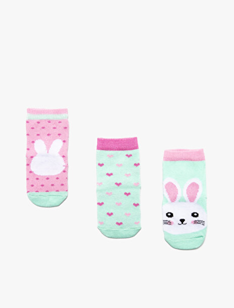Koton Kız Çocuk 3'lü Kız Bebek Çorap Koton Kız Çocuk 3'lü Kız Bebek Çorap