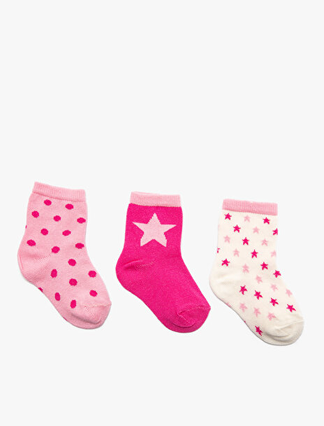 Koton Kız Çocuk Kız Bebek 3'lü Çorap Koton Kız Çocuk Kız Bebek 3'lü Çorap