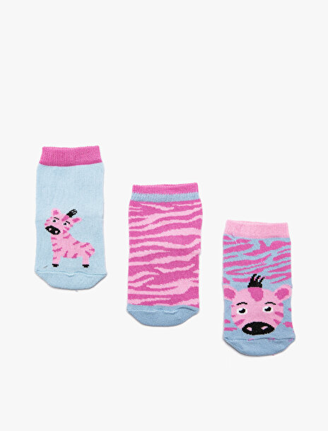 Koton Kız Çocuk 3'lü Kız Bebek Çorap Koton Kız Çocuk 3'lü Kız Bebek Çorap