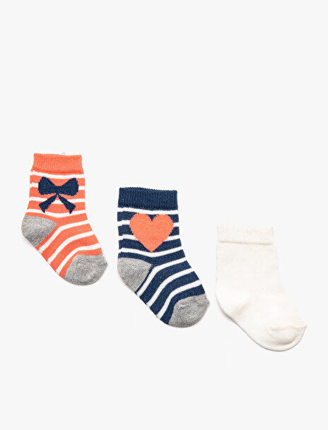 Koton Kız Çocuk Kız Bebek 3'lü Çorap Koton Kız Çocuk Kız Bebek 3'lü Çorap