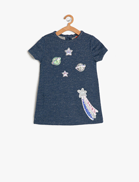 Koton Kız Çocuk Pul Detaylı Elbise