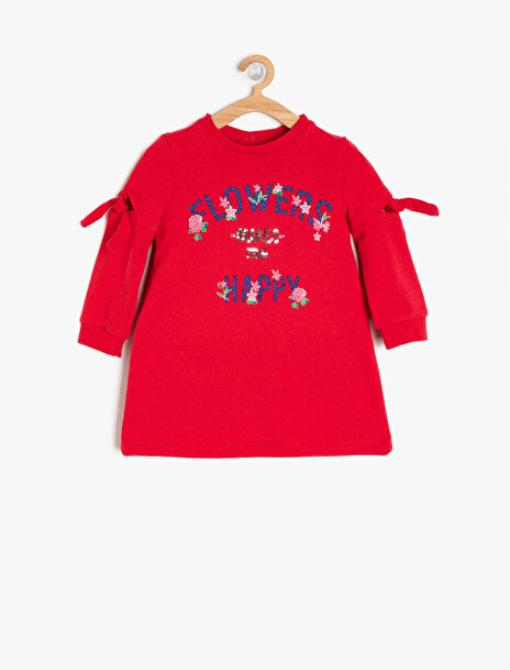 Koton Kız Çocuk İşlemeli Elbise