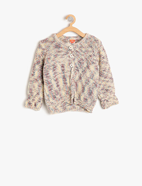 Koton Kız Çocuk Örgülü Triko Hırka