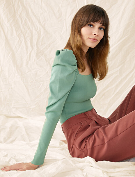 Koton Kadın Balon Uzun Kollu Triko