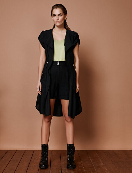 Koton Kadın Kısa Kollu Trençkot