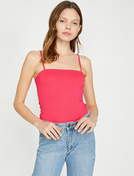 Koton Kadın İnce Askılı Neon Atlet