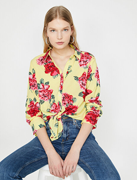 Koton Kadın Çiçek Desenli Tunik