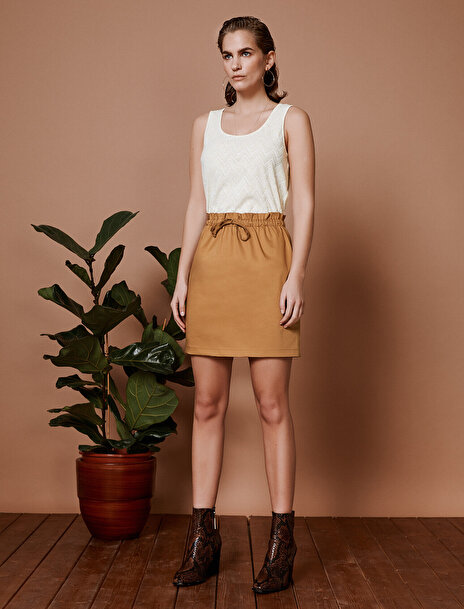 Koton Kadın Beli Bağlamalı Etek