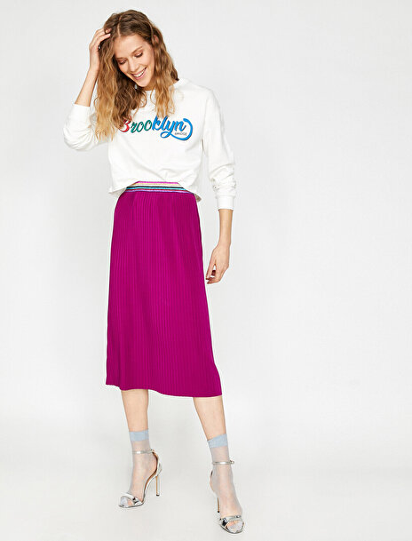 Koton Kadın Pilili Etek