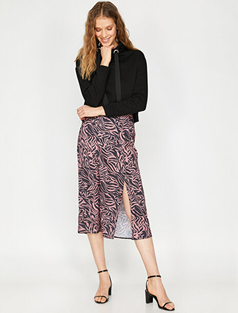 Koton Kadın Zebra Desenli Etek Koton Kadın Zebra Desenli Etek