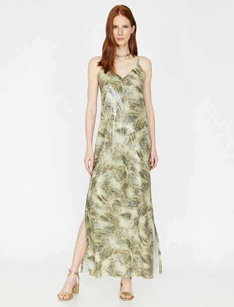 Koton Kadın Yılan Derisi Desenli Elbise