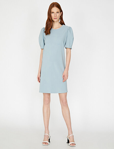 Koton Kadın Kısa Balon Kollu Kısa Elbise