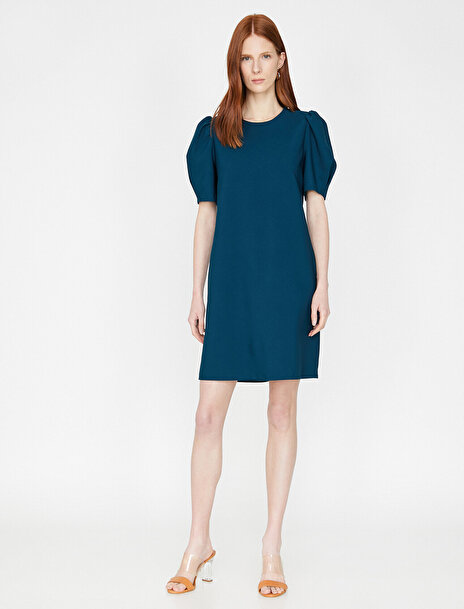 Koton Kadın Kısa Balon Kollu Kısa Elbise