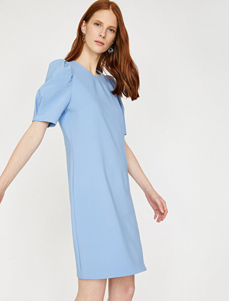 Koton Kadın Kısa Balon Kollu Kısa Elbise