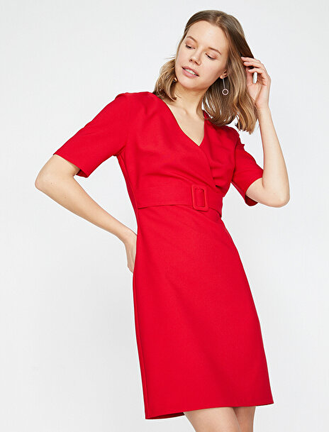 Koton Kadın Kemer Detaylı Kısa Elbise