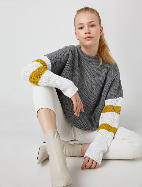 Koton Kadın Örgülü Triko Kazak