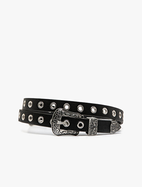 Koton Kadın Kuş Gözü Detaylı Kemer Koton Kadın Kuş Gözü Detaylı Kemer