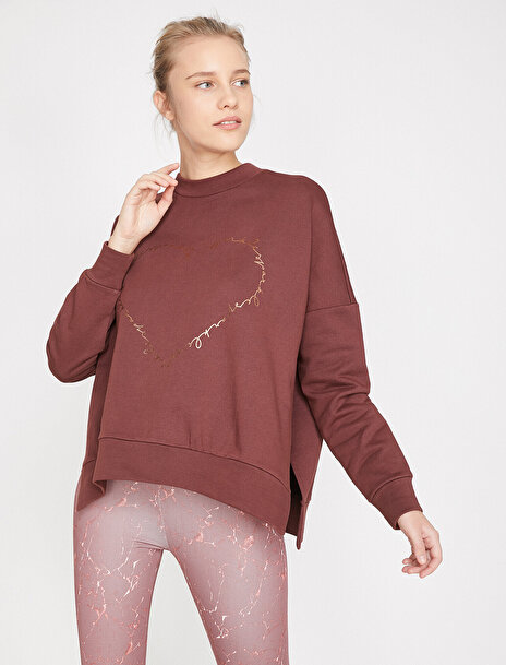 Koton Kadın Ebru Şallı Loves Koton Sport  Sweatshirt