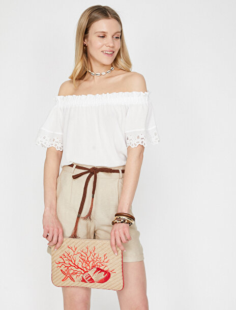 Koton Kadın İşlemeli Çanta