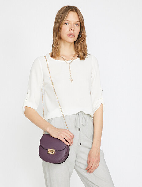 Koton Kadın Deri Görünümlü Omuz Çantası