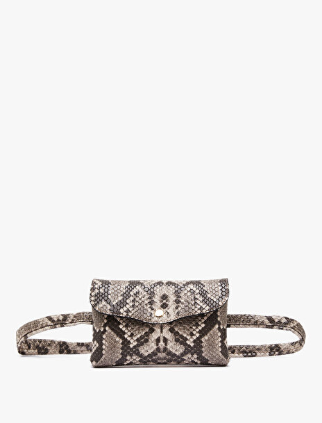 Koton Kadın Yılan Derisi Desenli Bel Çantası