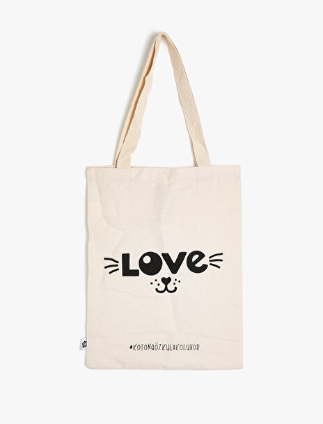 Koton Kadın Yazılı Baskılı Omuz Çantası