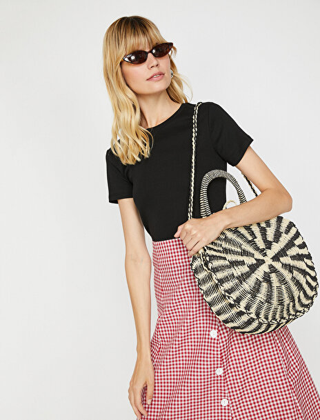 Koton Kadın Hasır Omuz Çantası