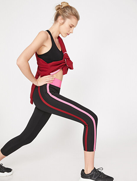 Koton Kadın Çizgili Tayt