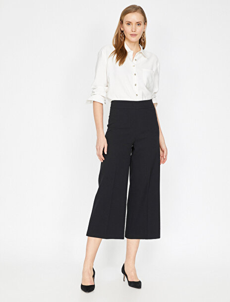 Koton Kadın Kısa Geniş Kesim Pantolon