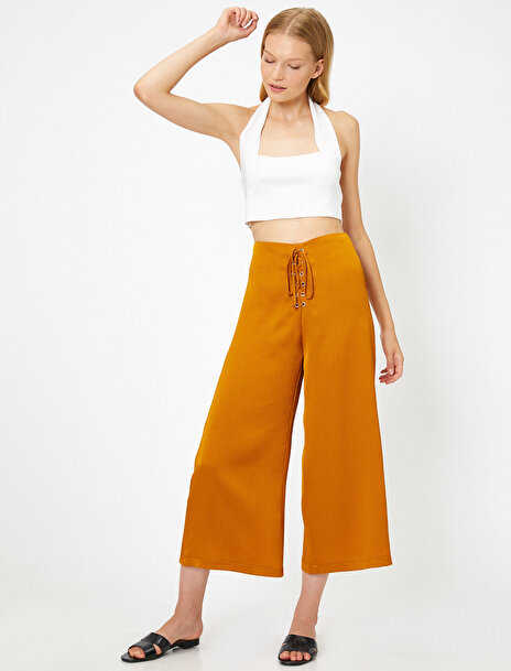 Koton Kadın Kuş Gözü Detaylı Pantolon